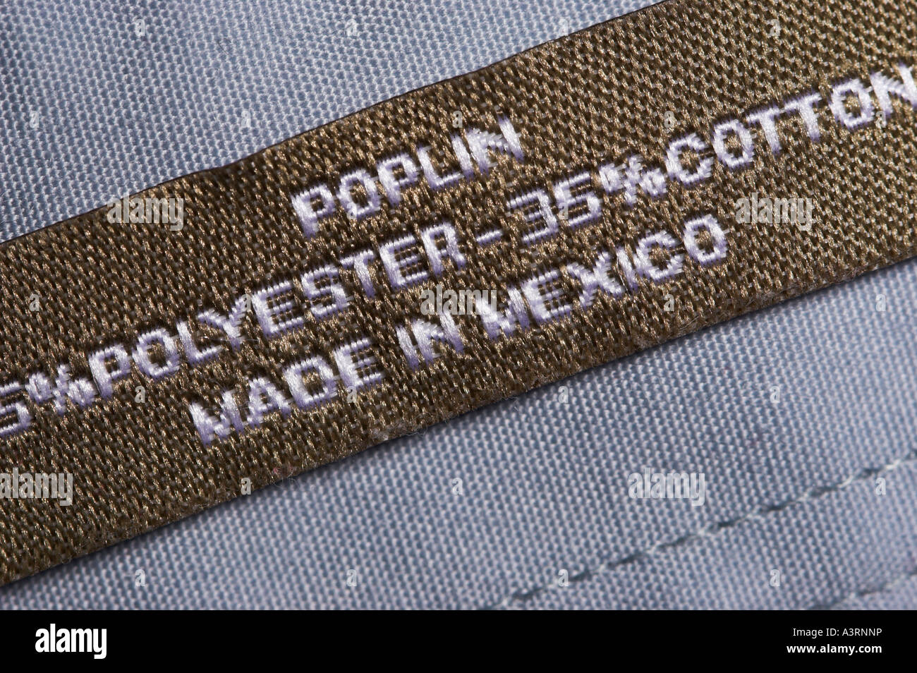 Man's shirt made in Mexico, sold in the USA Stock Photo - Alamy