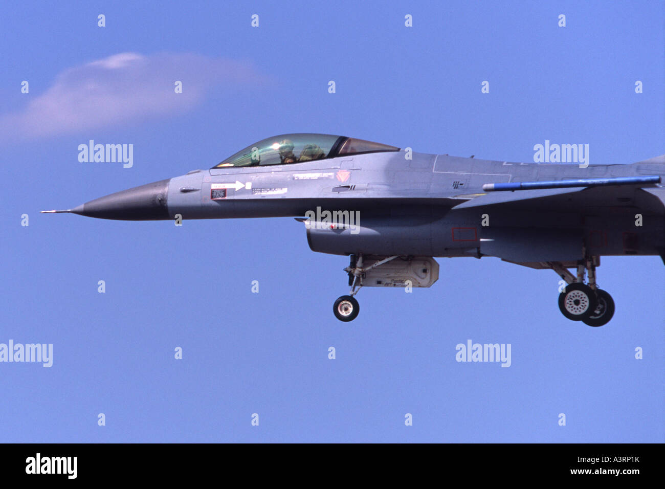 F-16CJ Fighting Falcon operated by the 52 FW of the USAF Stock Photo ...