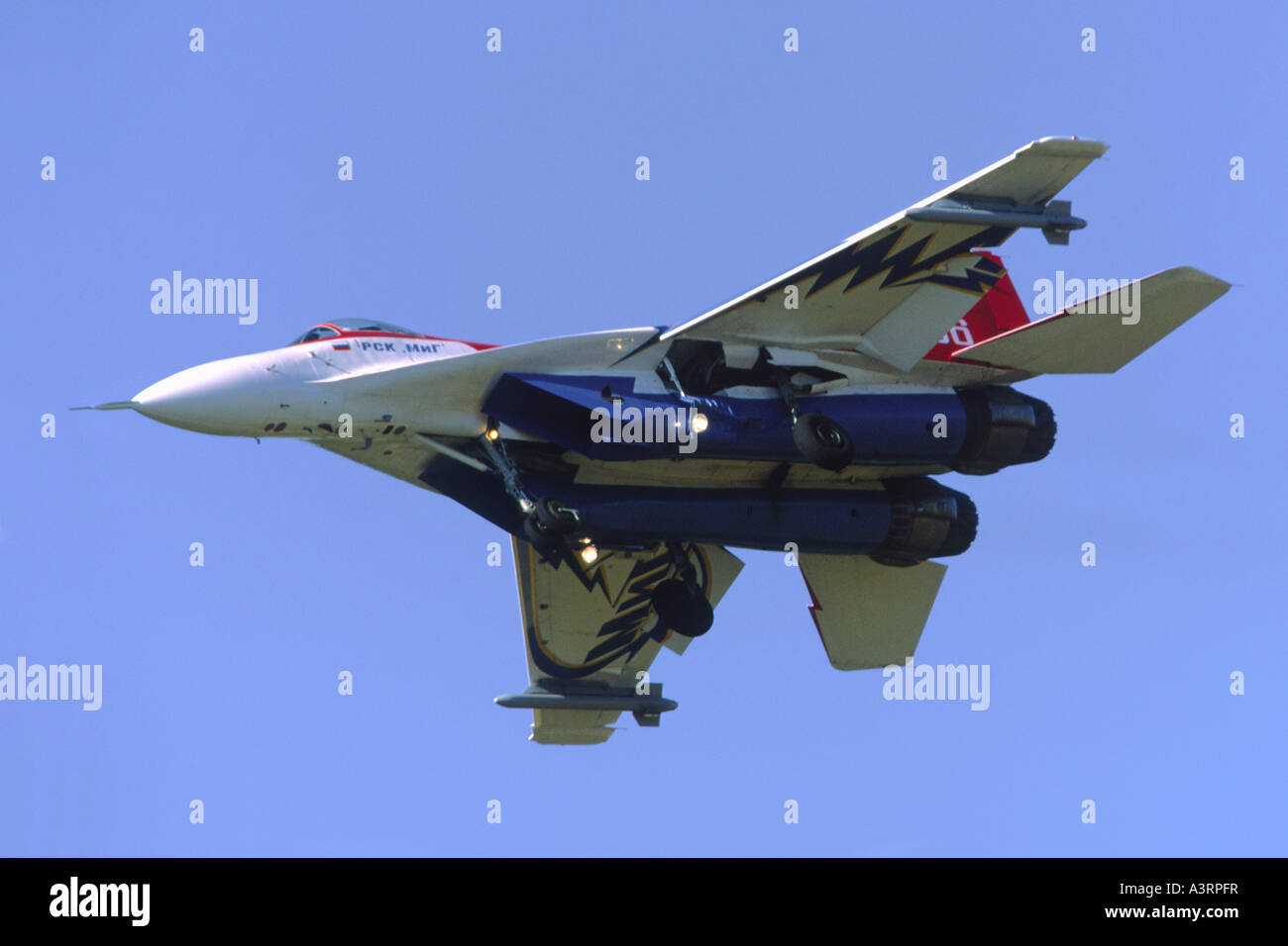 Mig-29 OVT Fulcrum vectored thrust company demonstration aircraft ...