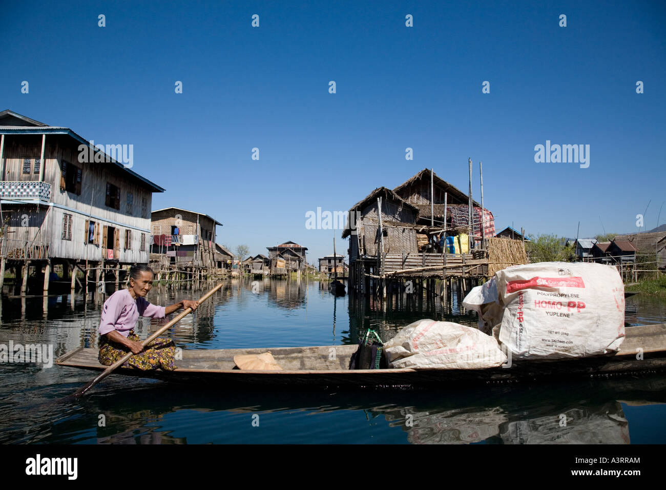 Floating Village, Inle Lake, Myanmar Stock Photo - Alamy
