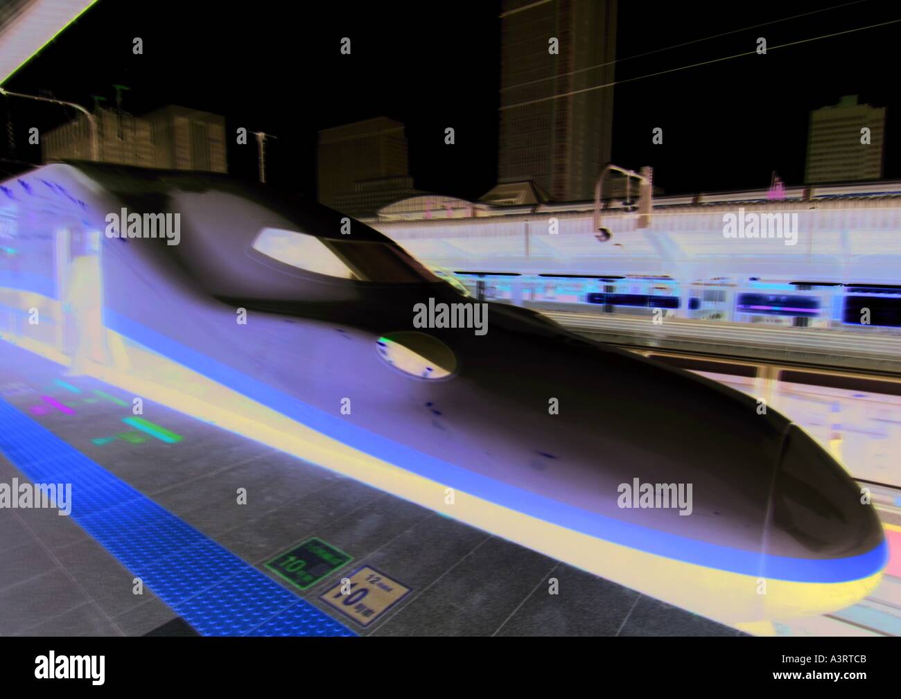 Bullet train side view hi-res stock photography and images - Alamy