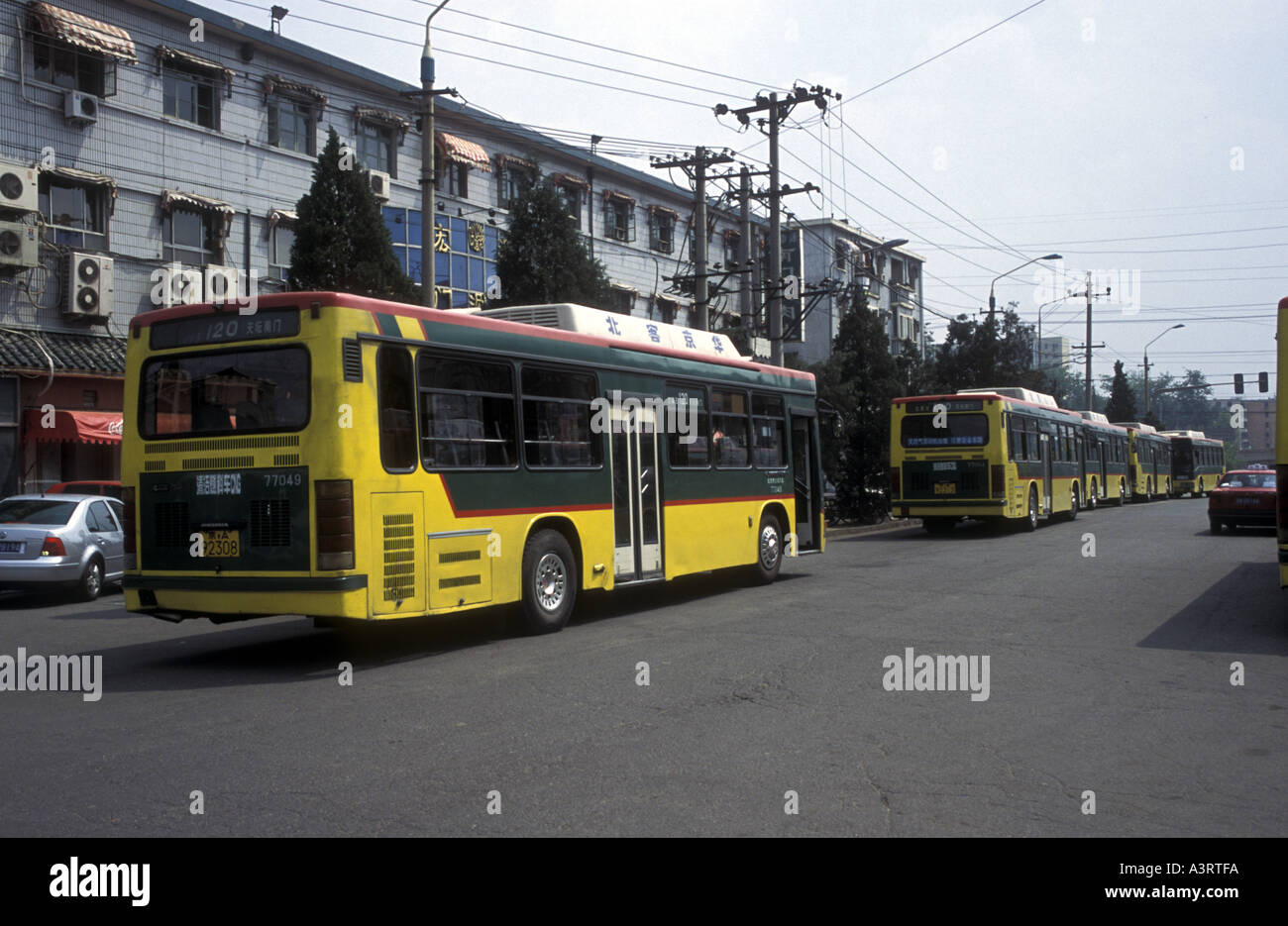 Buses in Beijing China Stock Photo - Alamy
