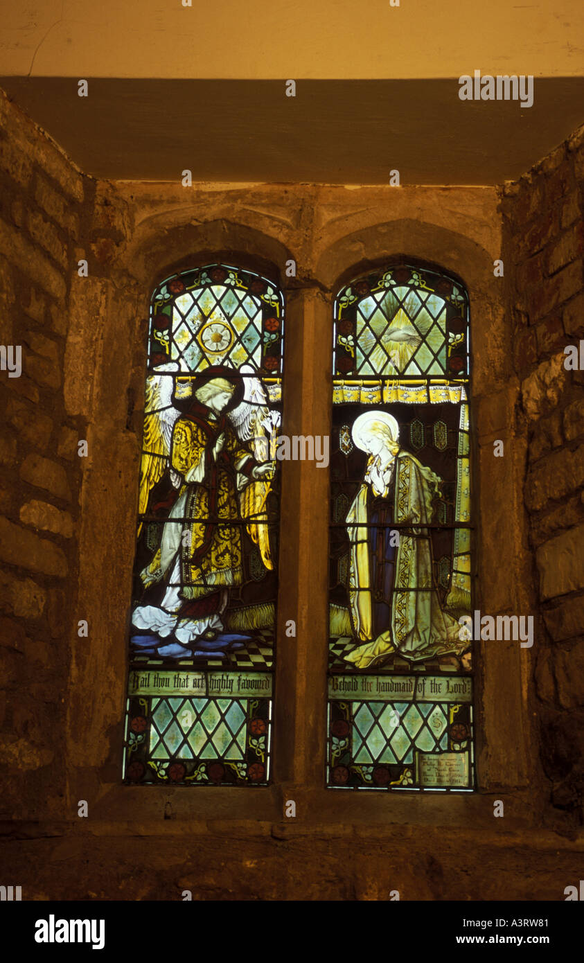 Stained glass window in St Peter s Church Rowley Stock Photo - Alamy