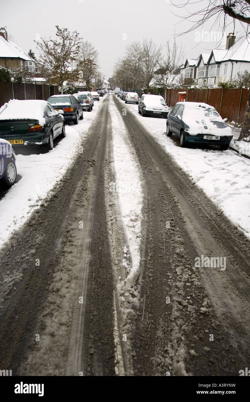 snow in the suburbs Stock Photo - Alamy