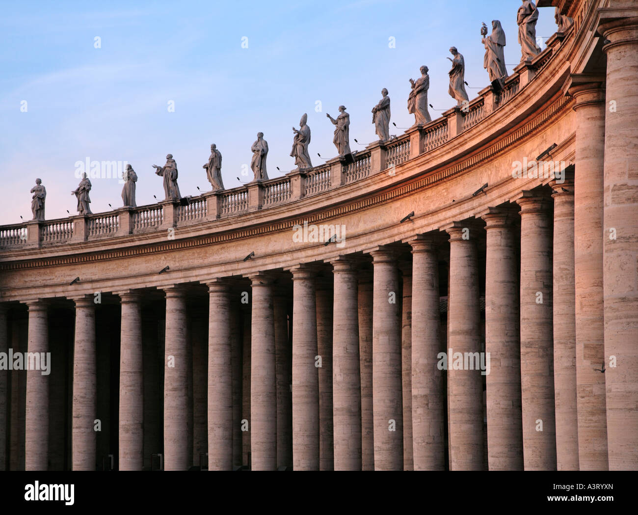 Detail of the Colonnade enclosing Saint Peter s Square designed by ...