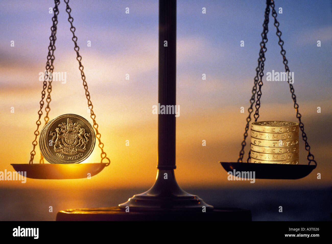 Balanced scales money hi-res stock photography and images - Alamy