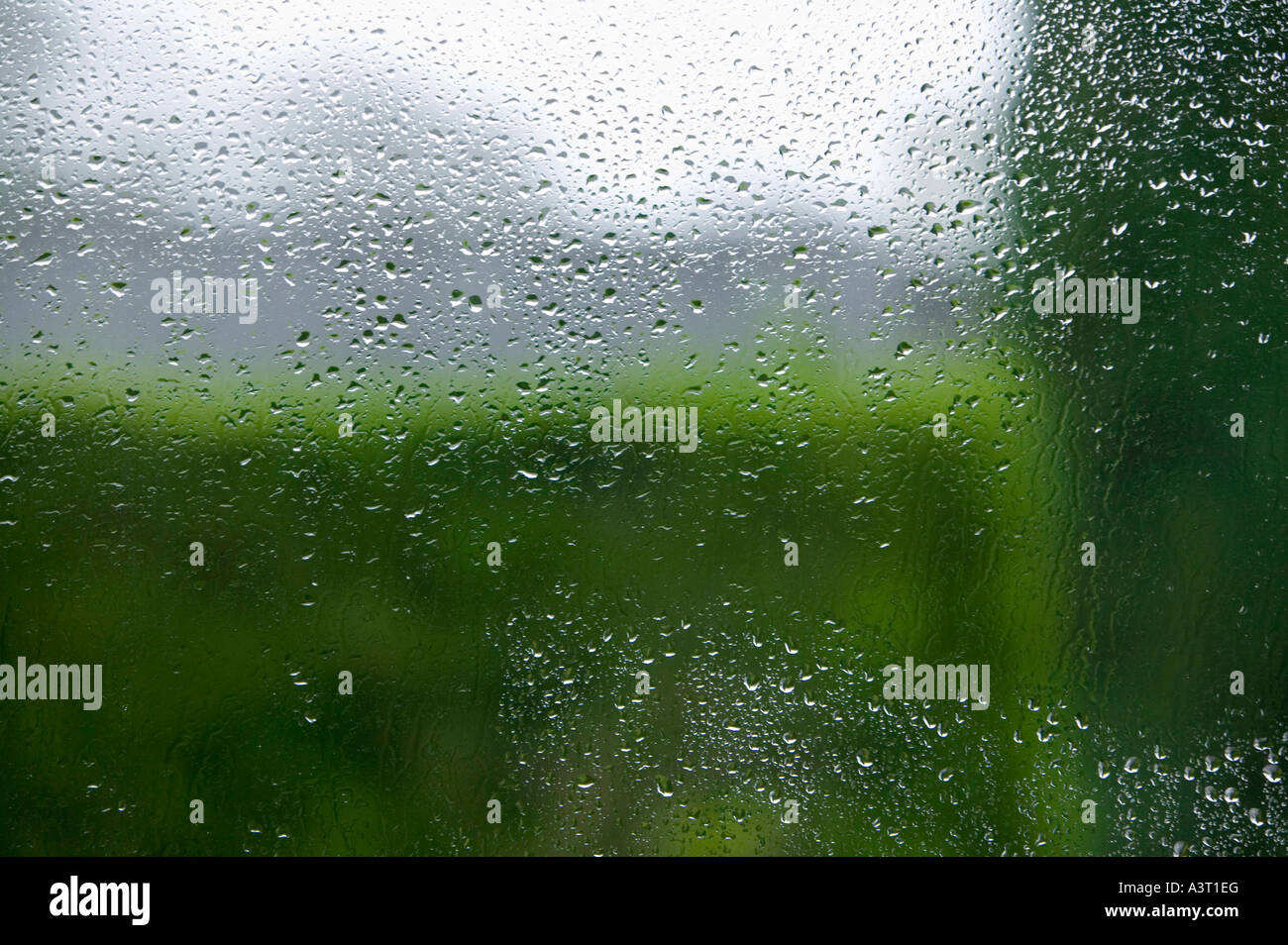 rain on a house window Stock Photo - Alamy