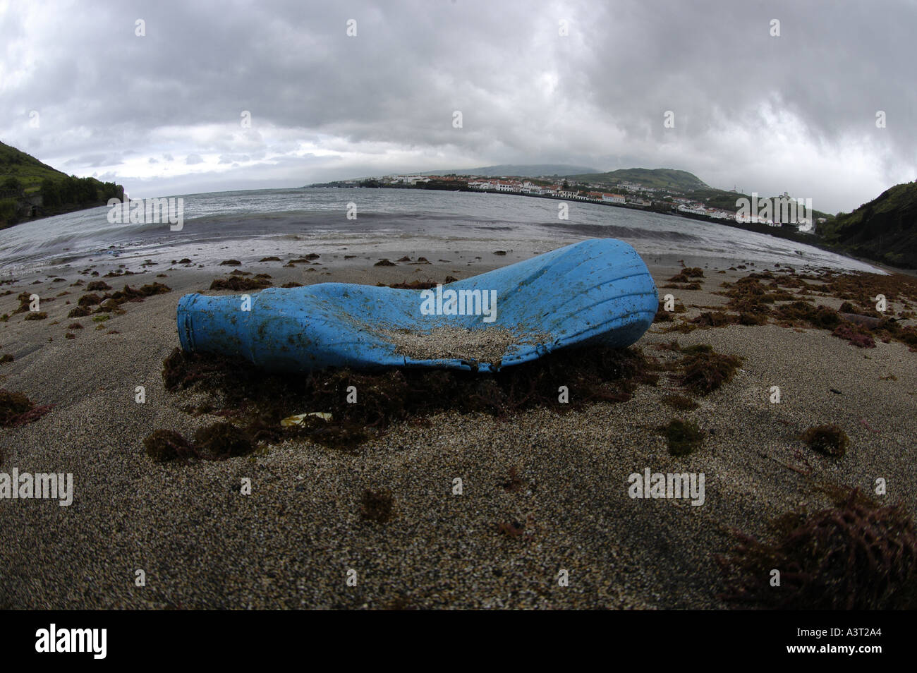 Garbage and plastic debris on the beach pollution environment human ...