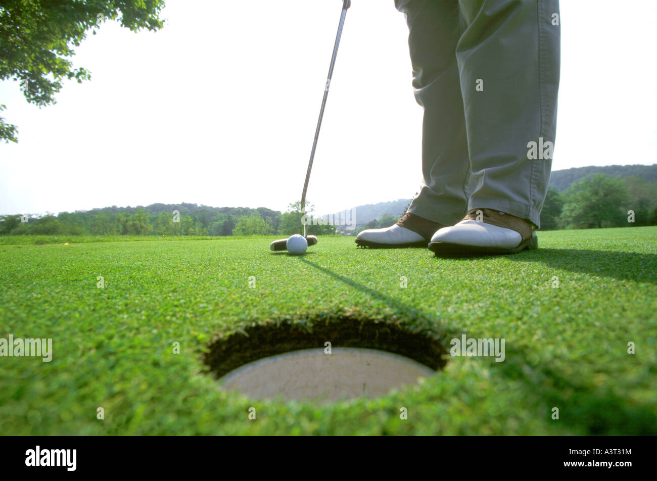 Close up of golf putt Stock Photo - Alamy