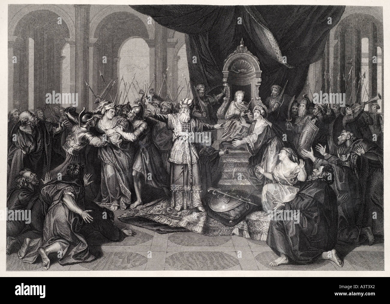 infant joash proclaimed king Old Testament bible Christian Christianity ...