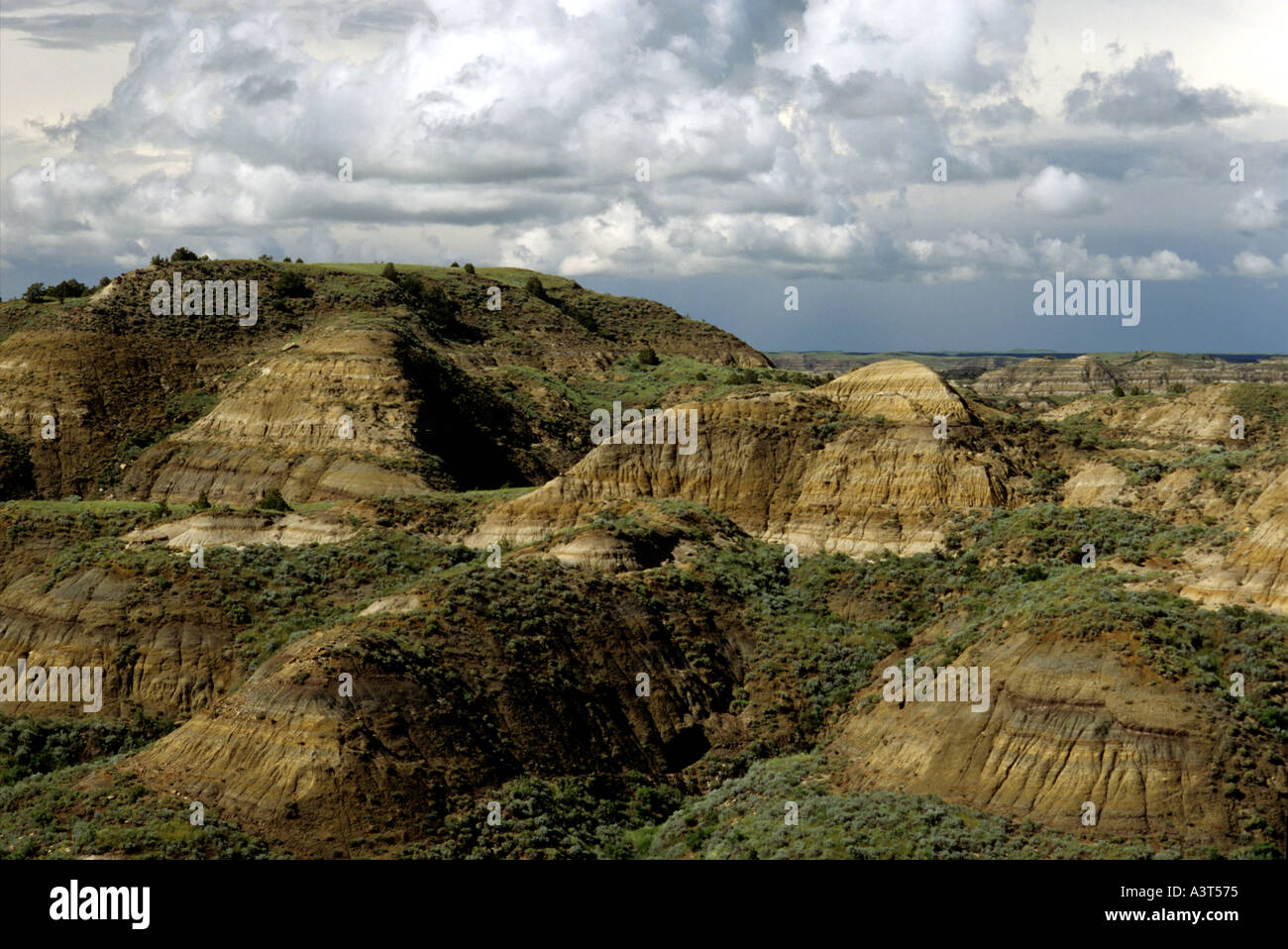 Bad Lands Theodore Roosevelt National Park Stock Photo - Alamy
