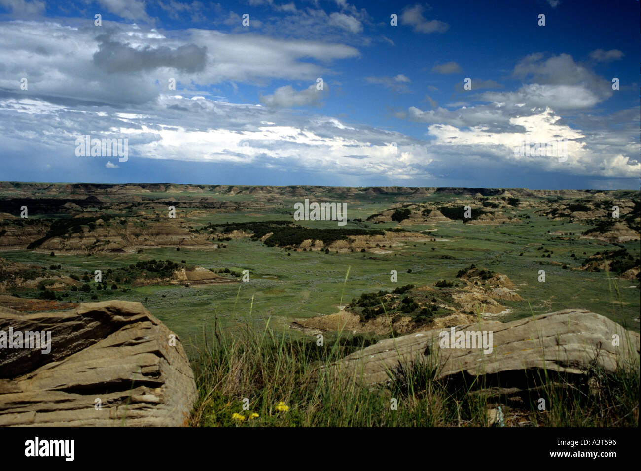 Bad Lands Theodore Roosevelt National Park Stock Photo - Alamy