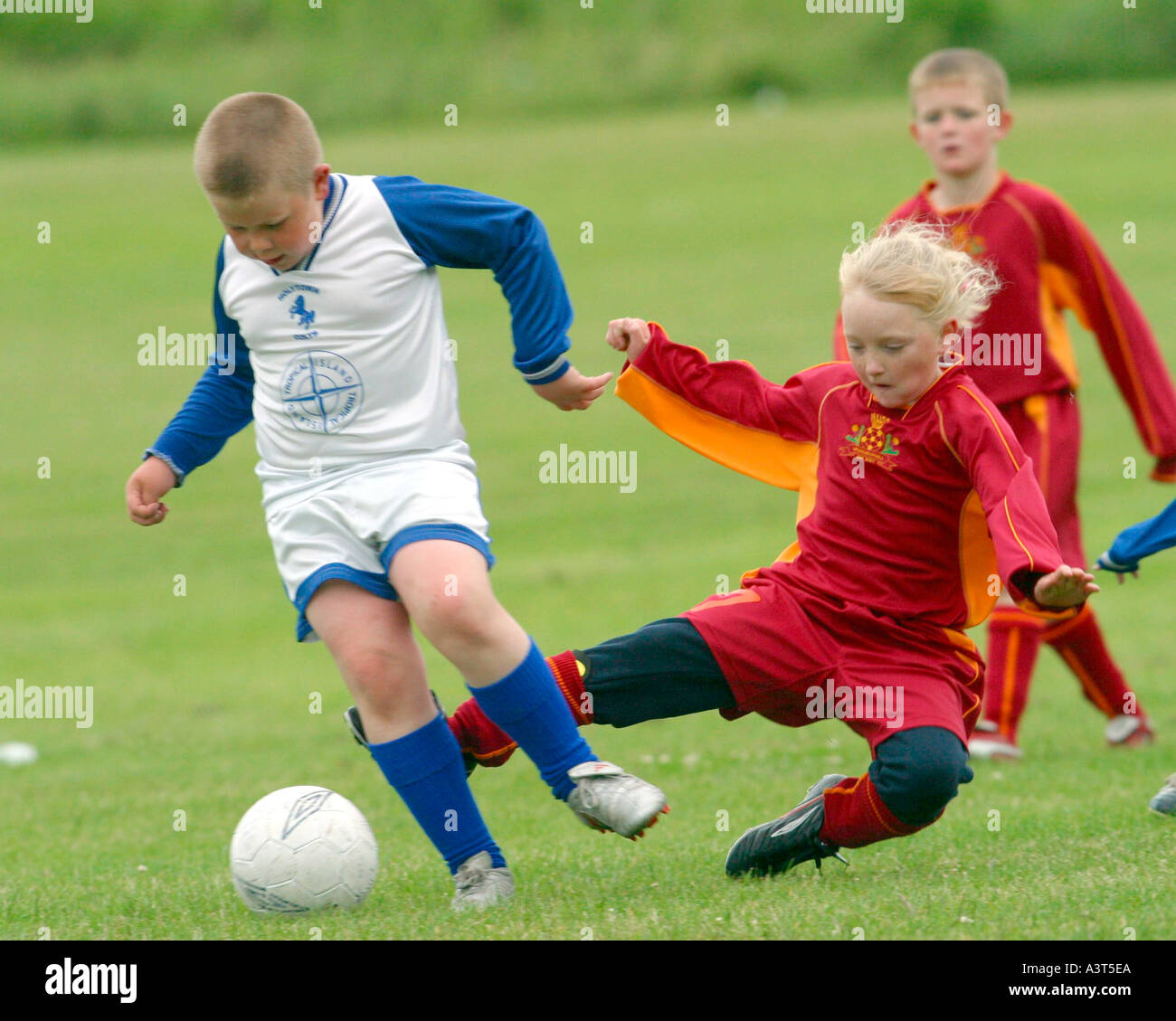 Children s Football Stock Photo - Alamy