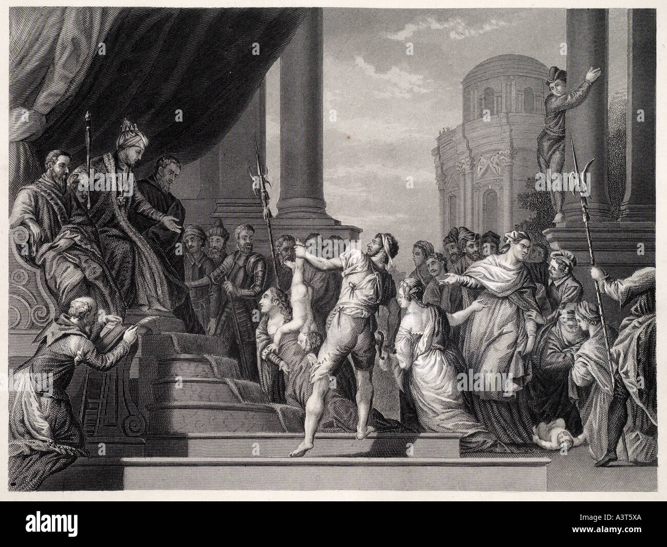 solomans renowned judgement story tale old testament Christian Christ ...