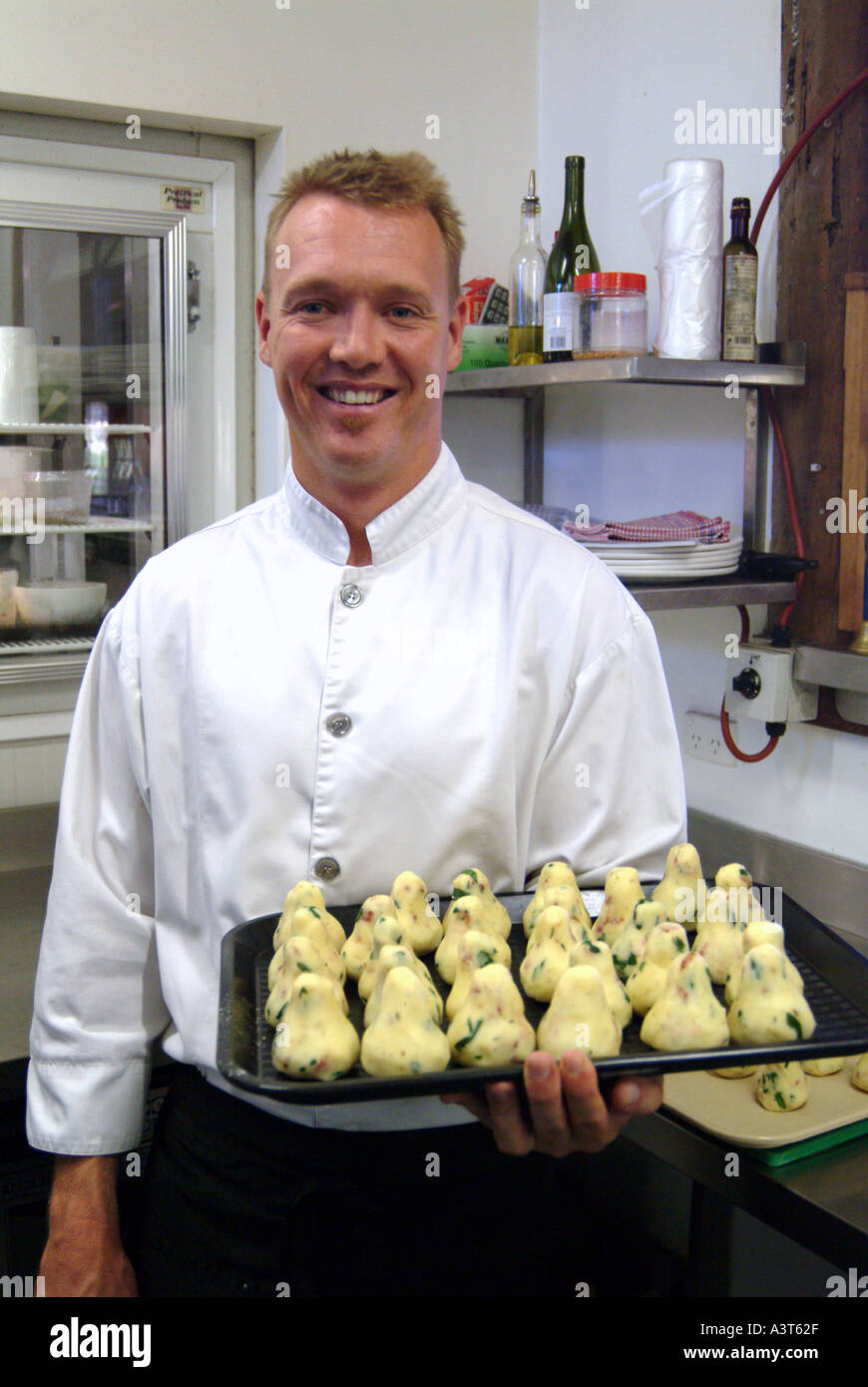 Australia Margaret River Vasse Felix restaurant kitchen chef Aaron Carr Stock Photo - Alamy
