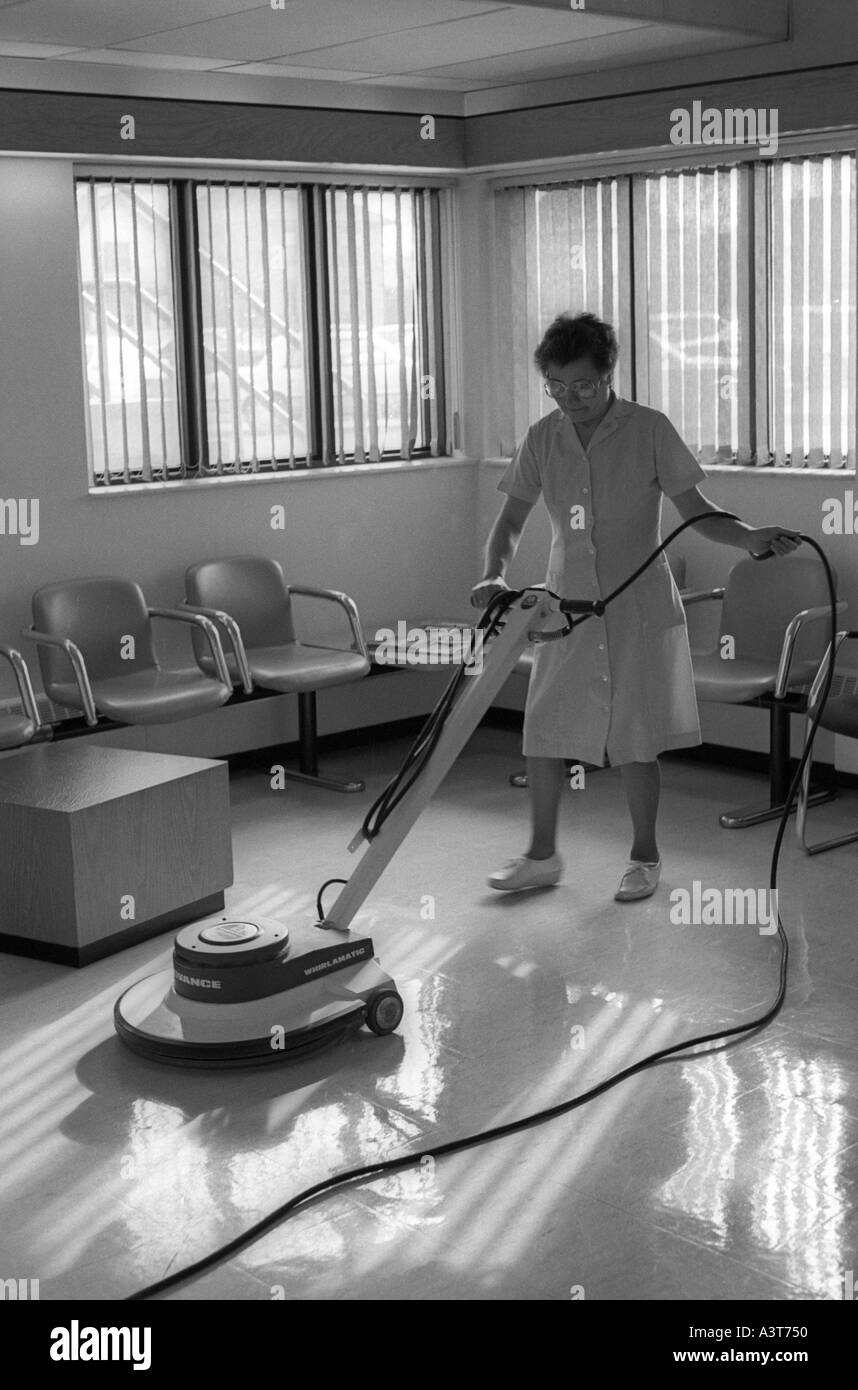 Janitor woman Black and White Stock Photos & Images - Alamy