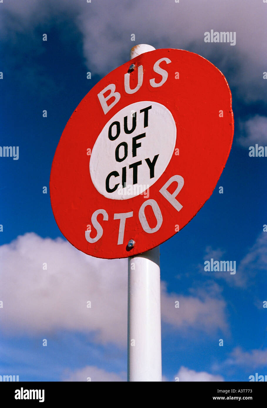 West Indies, Eastern Caribbean, Barbados, Bus stop sign Stock Photo - Alamy