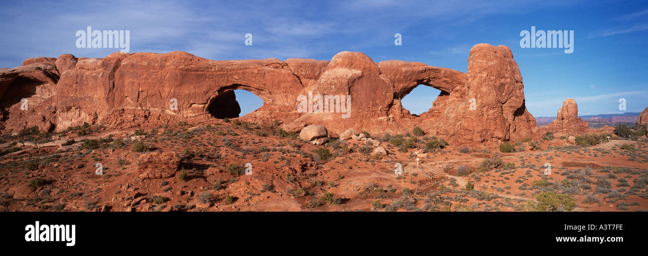 United States of America, Utah, Arches National Park, The Windows ...