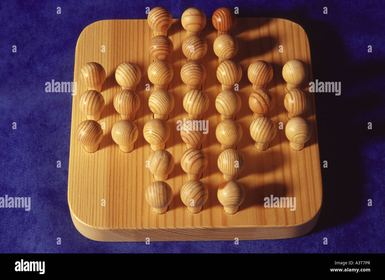 wooden game solitaire Stock Photo - Alamy