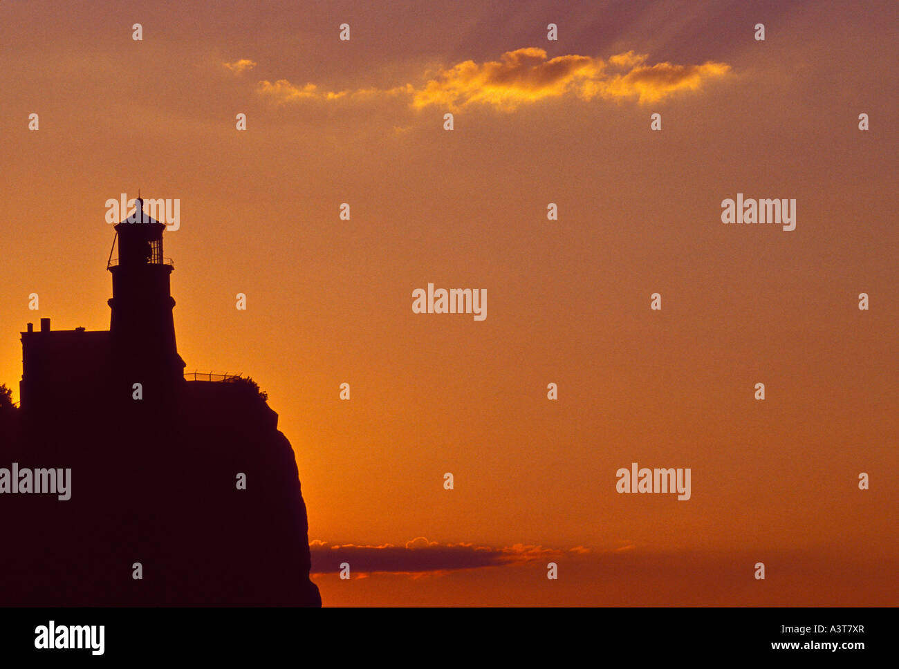 Silhouetted lighthouse hi-res stock photography and images - Alamy