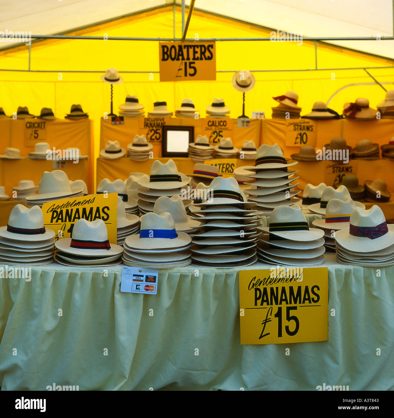 Hat Stall at Henley Regatta Oxfordshire England Stock Photo - Alamy