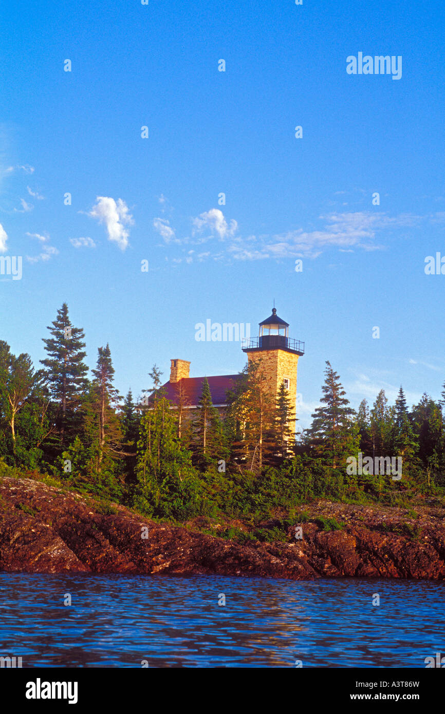 The Copper Harbor Lighthouse in Copper Harbor Michigan on Lake Superior ...