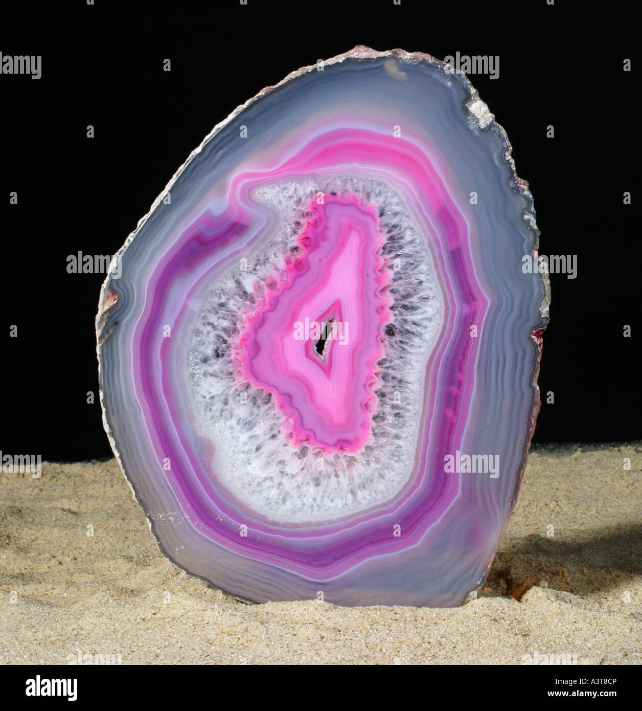 purple agate stone disc Stock Photo - Alamy