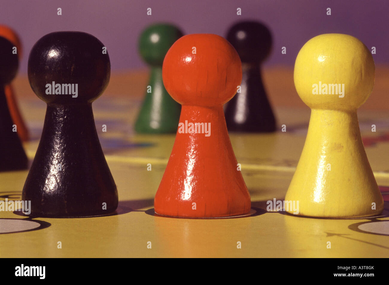 black, red and yellow token Stock Photo - Alamy