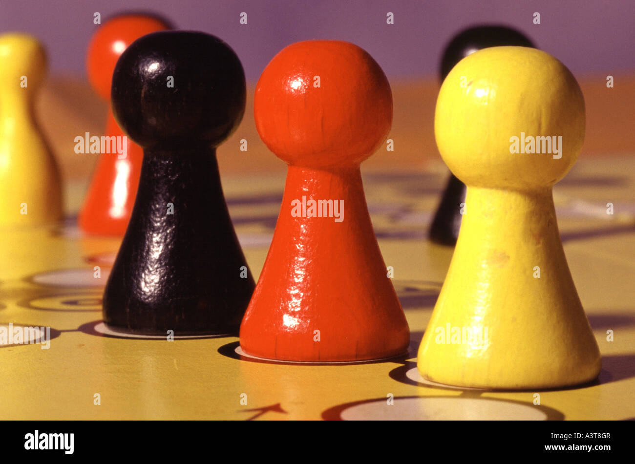 black, red and yellow token Stock Photo - Alamy