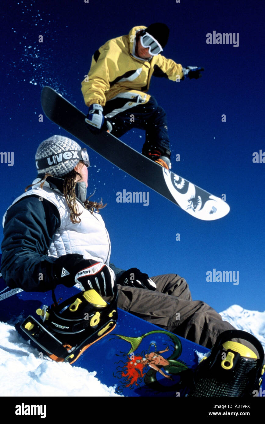 Snowboard aerials hi-res stock photography and images - Alamy