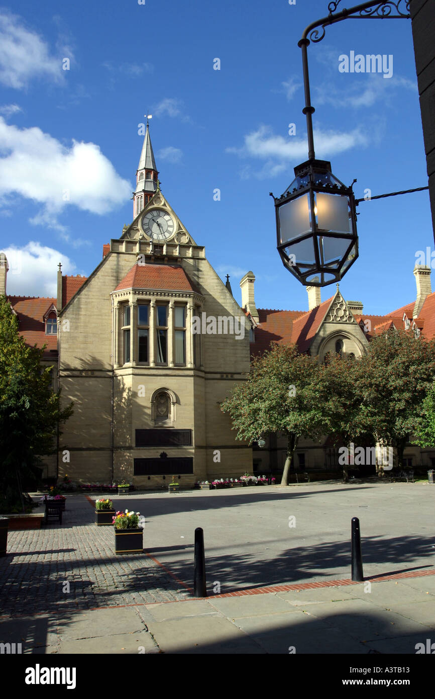 University of Manchester UK quadrangle looking towards Main Building ...