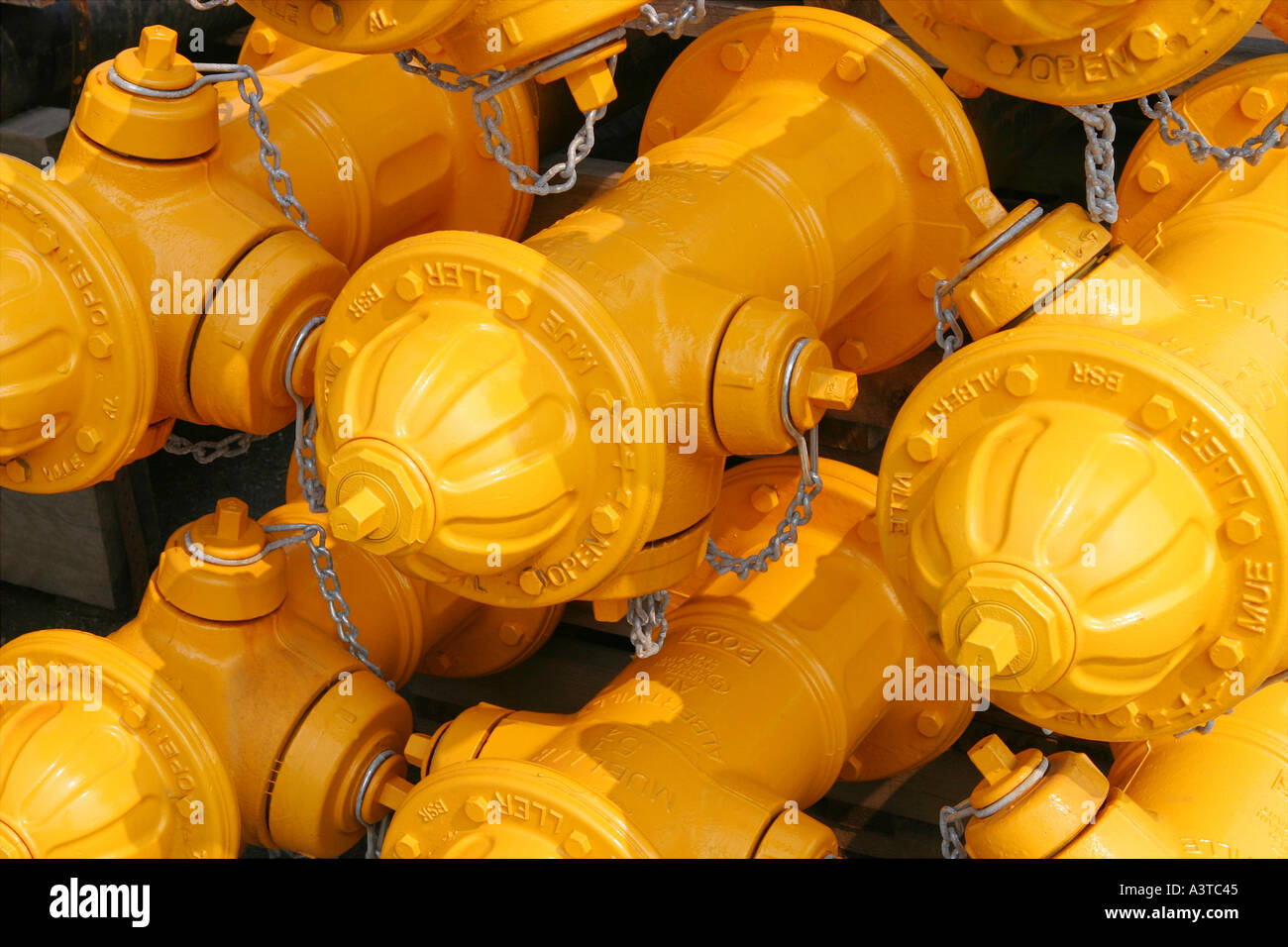new fire hydrants Stock Photo - Alamy