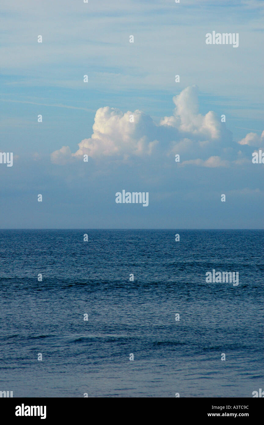 sea with sky and clouds Stock Photo - Alamy