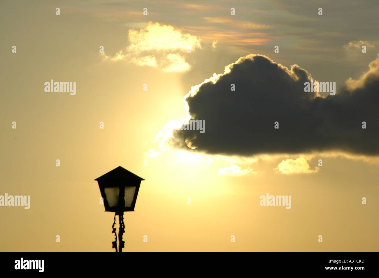 sunset in the Vumba mountains of Zimbabwe lamp post in garden ...