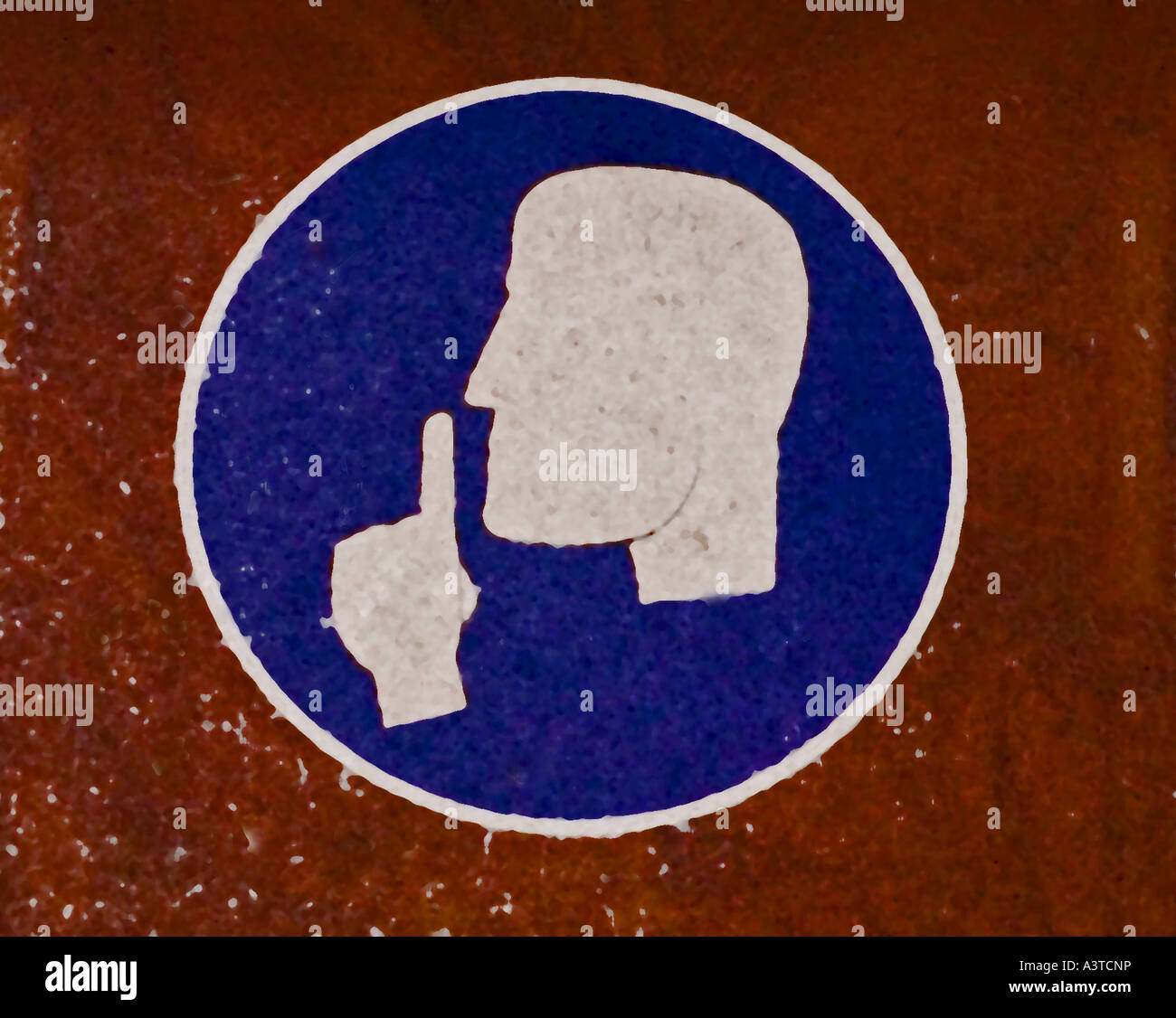Symbol for silence Stock Photo - Alamy