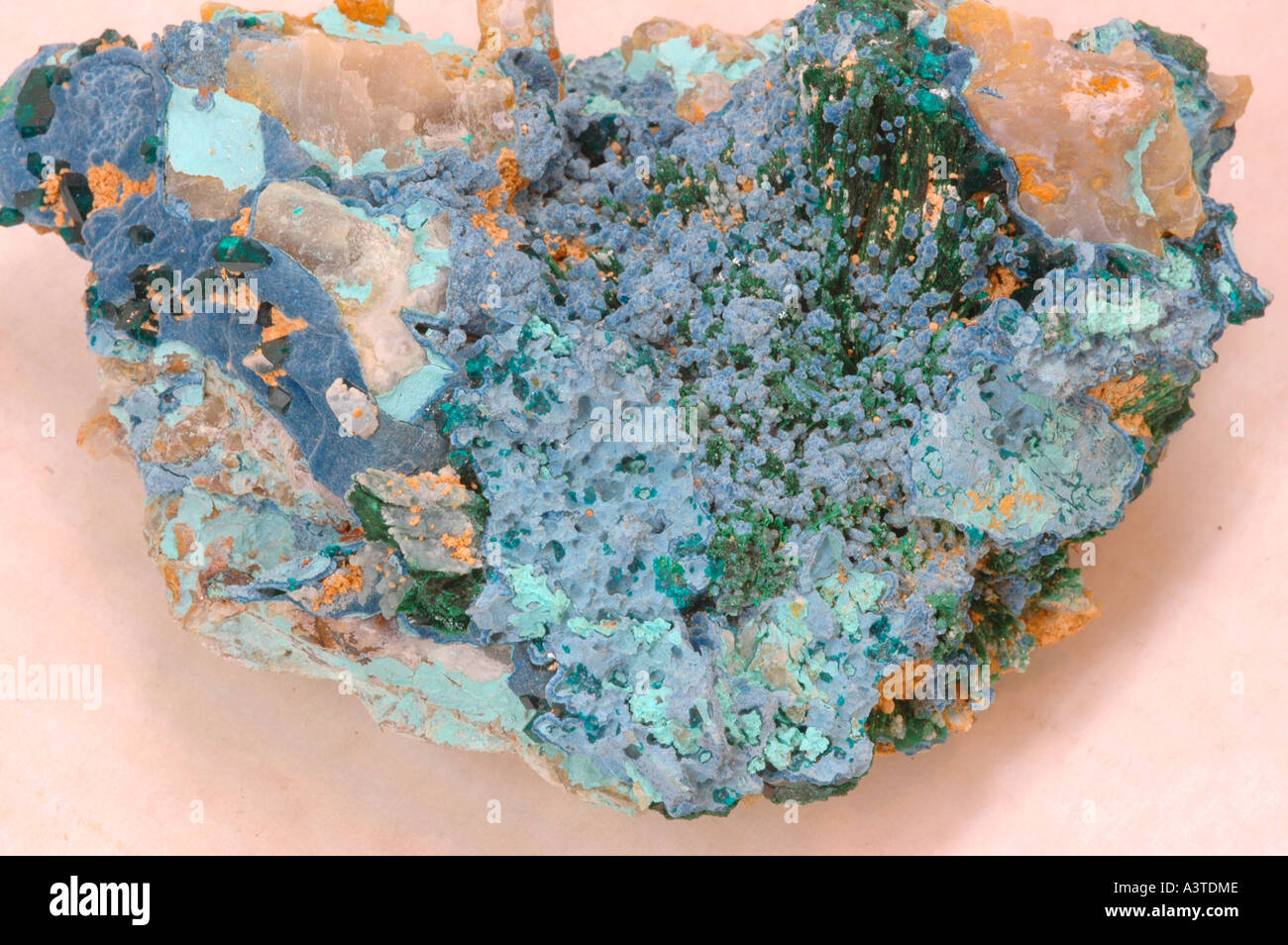 Dioptase Tsumeb mine Namibia Stock Photo - Alamy