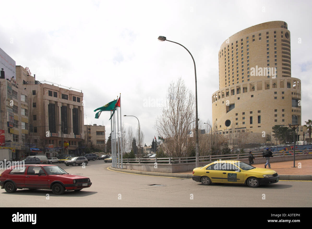 Jordan Amman 3rd circle view with new Royal hotel tower Stock Photo - Alamy