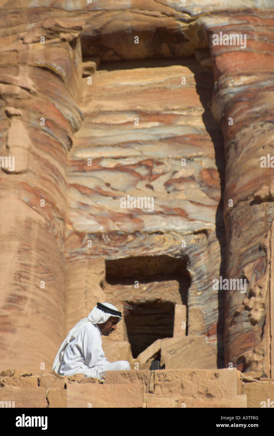Jordan Petra Archeological Site Royal tombs Urn Tomb close up of tomb ...