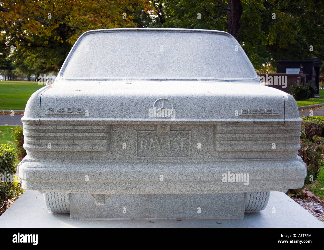 Mercedes Benz gravestone at Rosehill Cemetery in Linden New Jersey ...