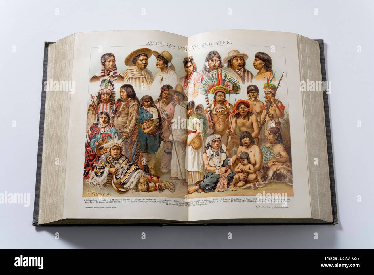 Picture of original inhabitants of America, german encyclopedia from ...