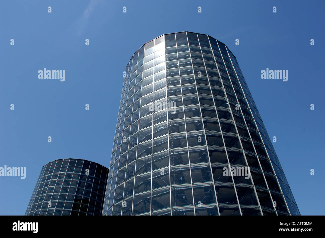 VW-towers of Autostadt (car-city) Wolfsburg, Niedersachsen, Germany ...