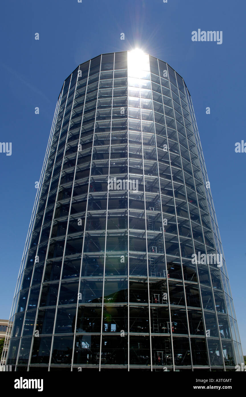 VW-tower of Autostadt (car-city) Wolfsburg, Niedersachsen, Germany ...