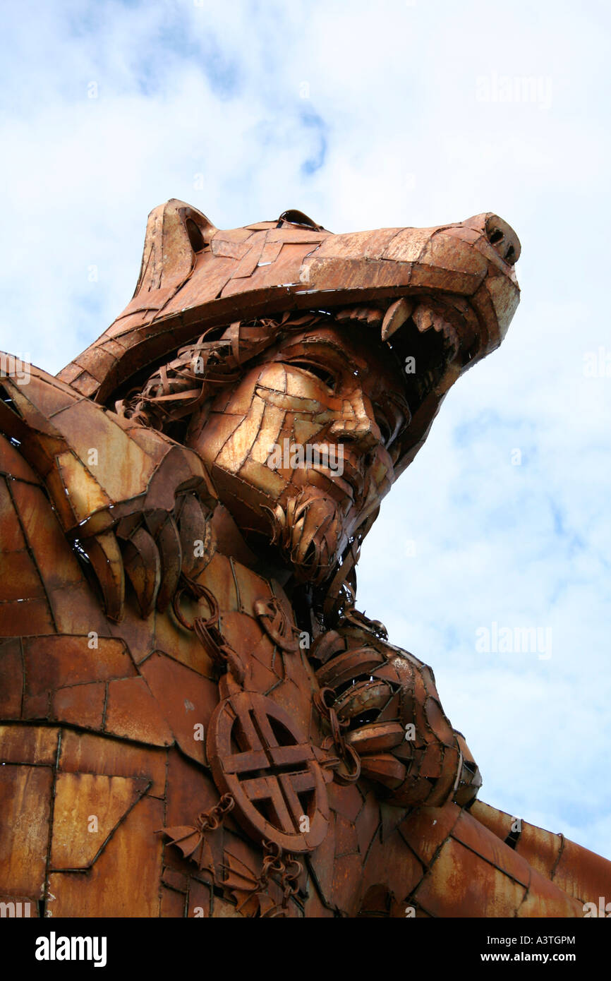 Iron statue, Tallinn, Estonia Stock Photo - Alamy