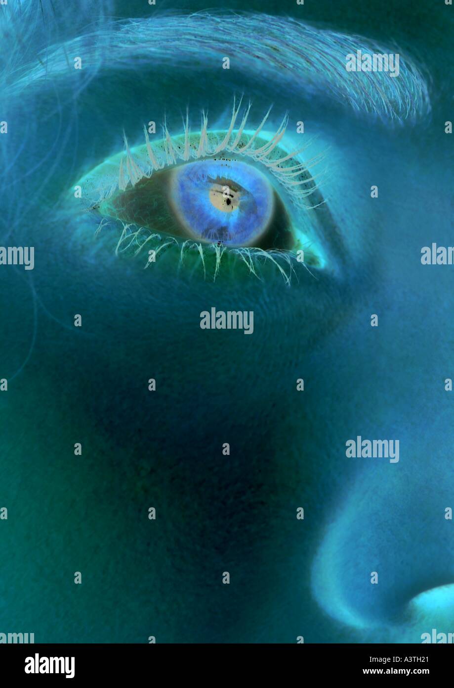 Face Close ups Female Stock Photo - Alamy