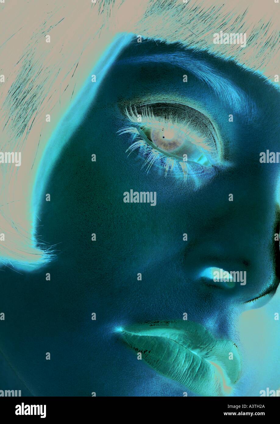 Face Close ups Female Stock Photo - Alamy