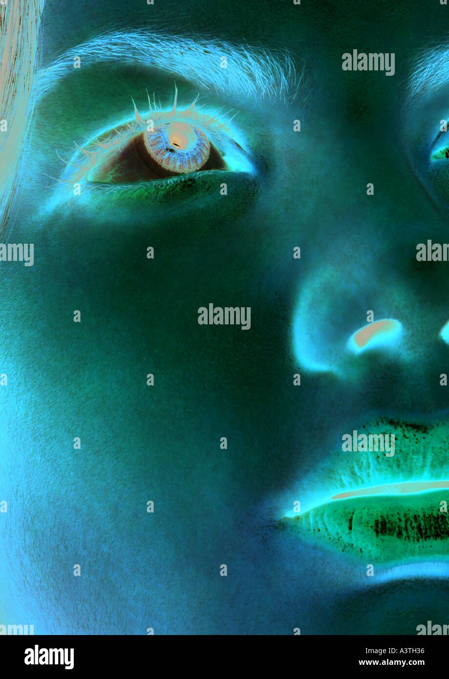 Face Close ups Female Stock Photo - Alamy