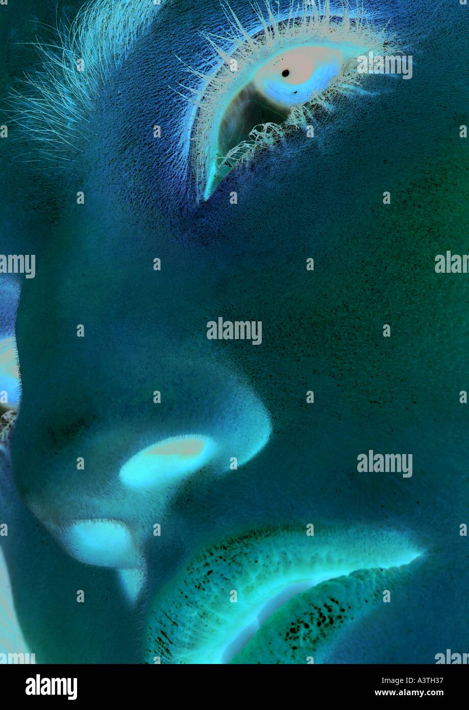Face Close ups Female Stock Photo - Alamy