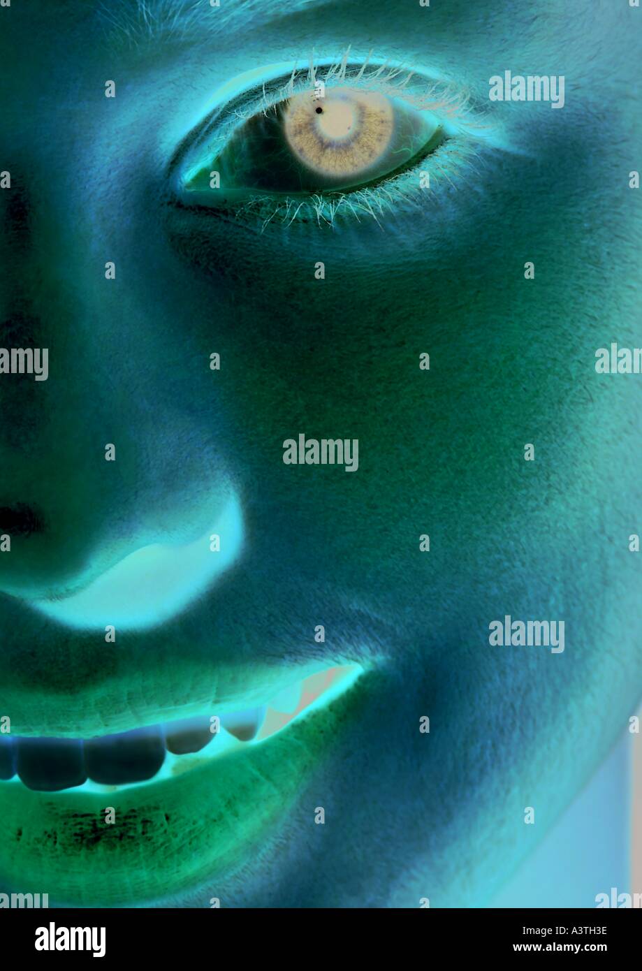 Face Close ups Female Stock Photo - Alamy