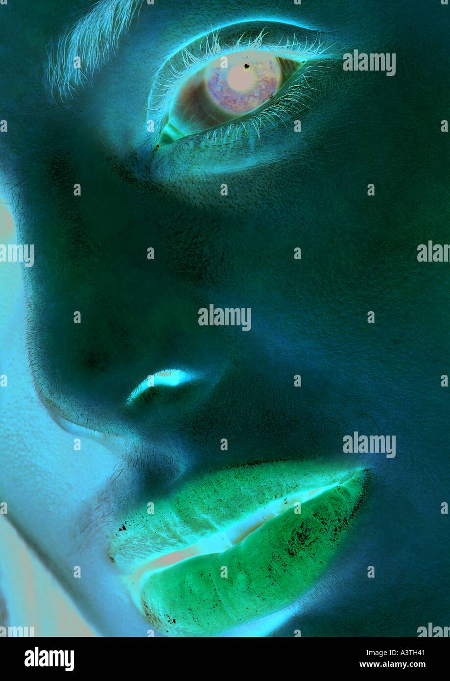 Face Close ups Female Stock Photo - Alamy