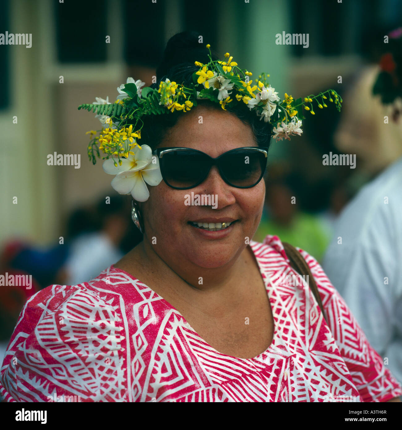 Polynesian woman western samoa south hi-res stock photography and ...